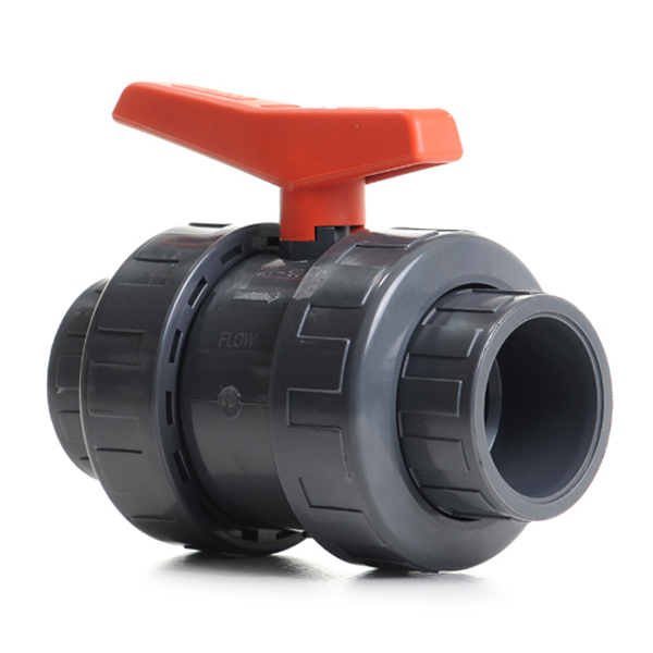3" PVC D/U Ball Valve, 3" PVC Fittings - Water Technics